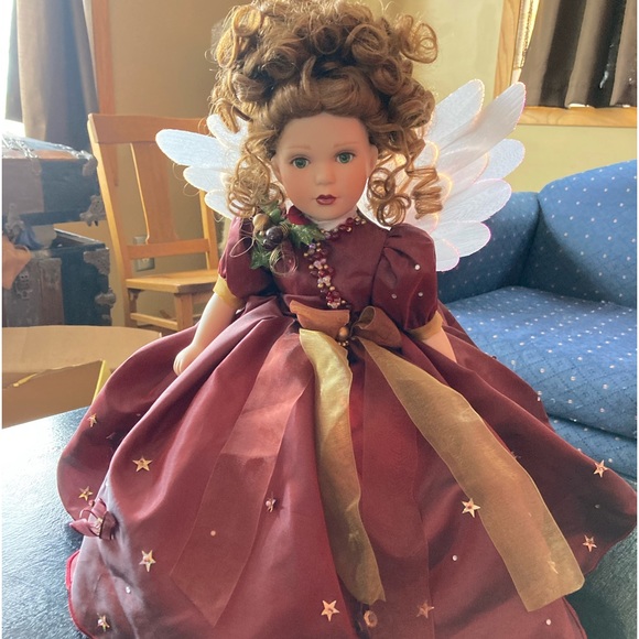 Vintage | Holiday | Vintage 203 Marian Angel Fiber Optic Doll Tree ...